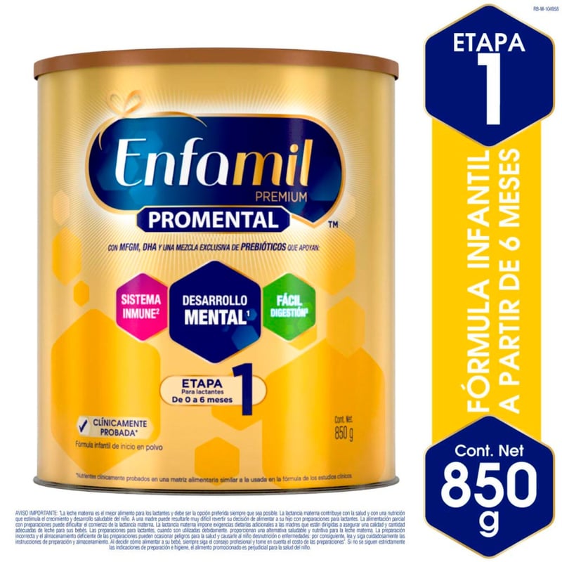 Fórmula infantil Enfamil Etapa 1 Premium Promental de 850 g | Tottus Perú
