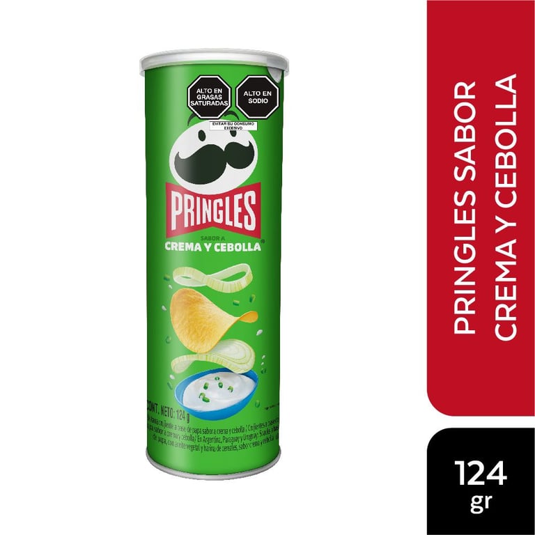 Papas fritas sabor a cebolla Pringles de 124 g | Tottus Perú
