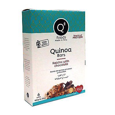 Barras de Quinua Pasas y Chocolate Qfoods 180 gr | Tottus Perú