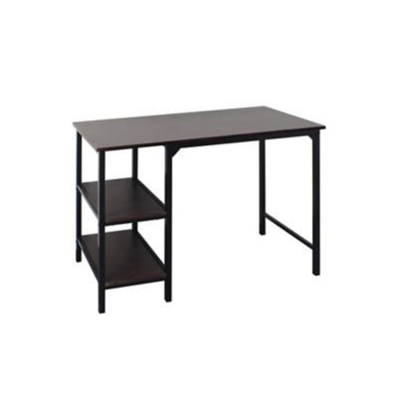 ESCRITORIO CON 2 REPISAS COLOR CHOCOLATE | Tottus Perú