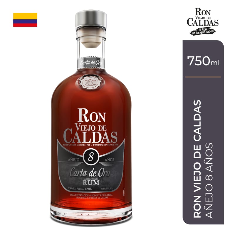 Ron Oro 8 años 750 mL | Tottus Perú