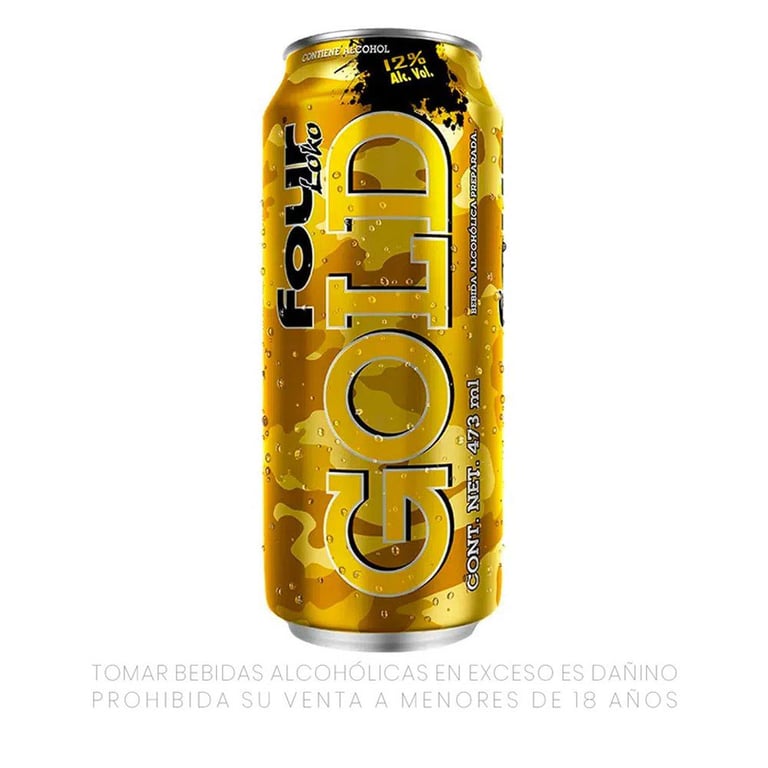 Bebida Four Loko Con Alcohol Gold Lata 473 mL | Tottus Perú