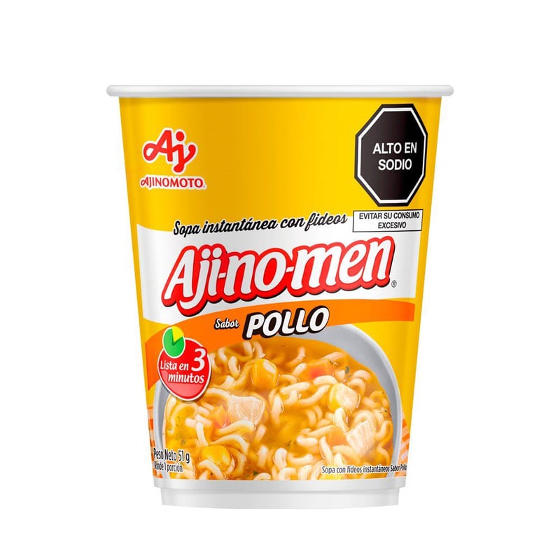 Sopa instantánea Ajinomen sabor pollo de 51 g | Tottus Perú