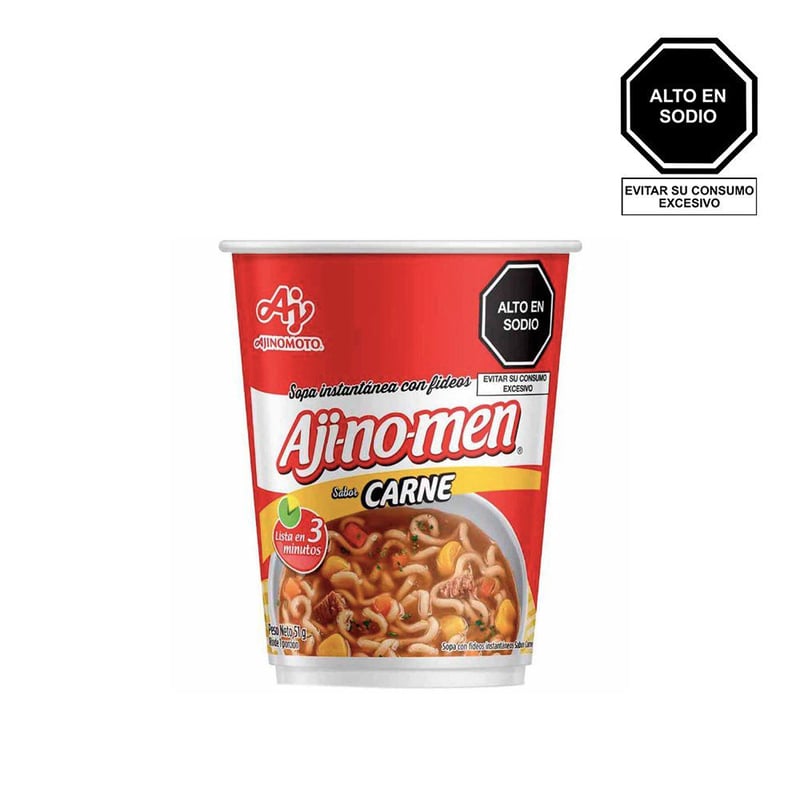 Sopa instantánea sabor carne Ajinomen de 51 g | Tottus Perú