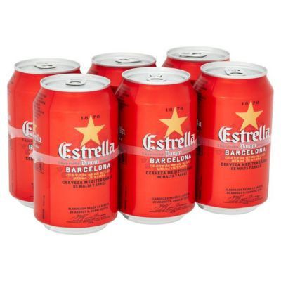 CERVEZA ESTRELLA DAMM SIX PACK LT X 330 ML | Tottus Perú
