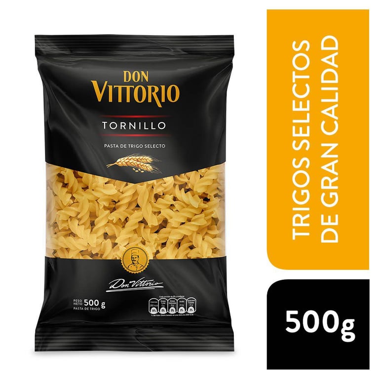 Pasta Tornillo Don Vittorio 500 g | Tottus Perú