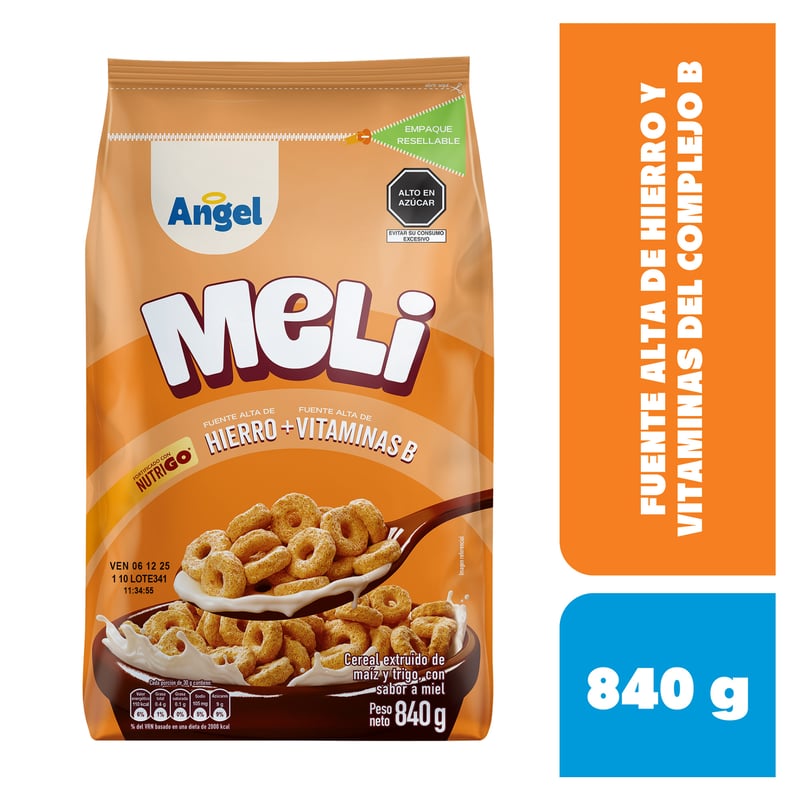 CEREAL ANGEL MELI MAIZ TGO Y AVN MIEL BOLSA X840G | Tottus Perú