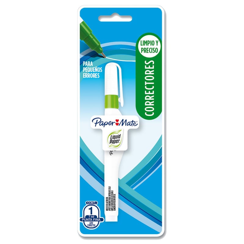 Corrector Paper Mate Liquid Paper Envase 7 mL | Tottus Perú