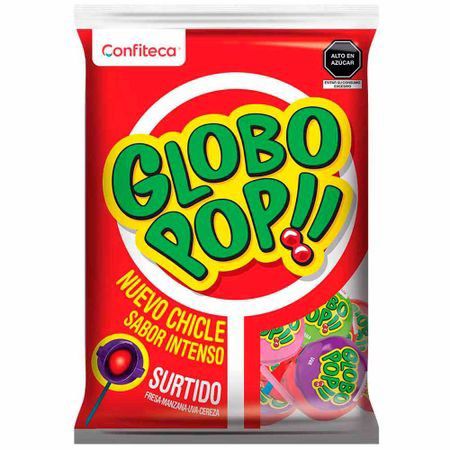 Chupetín Globo Pop Renovado Surtido Bolsa 432 g | Tottus Perú