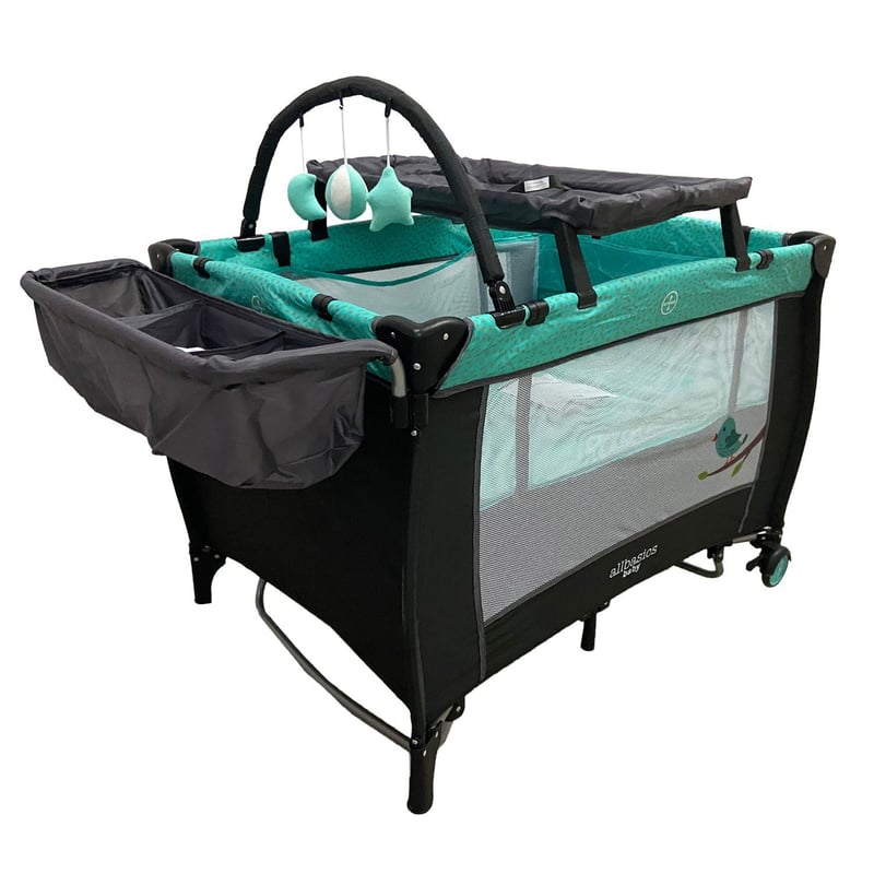 Cuna Corral Color Turquesa | Tottus Perú