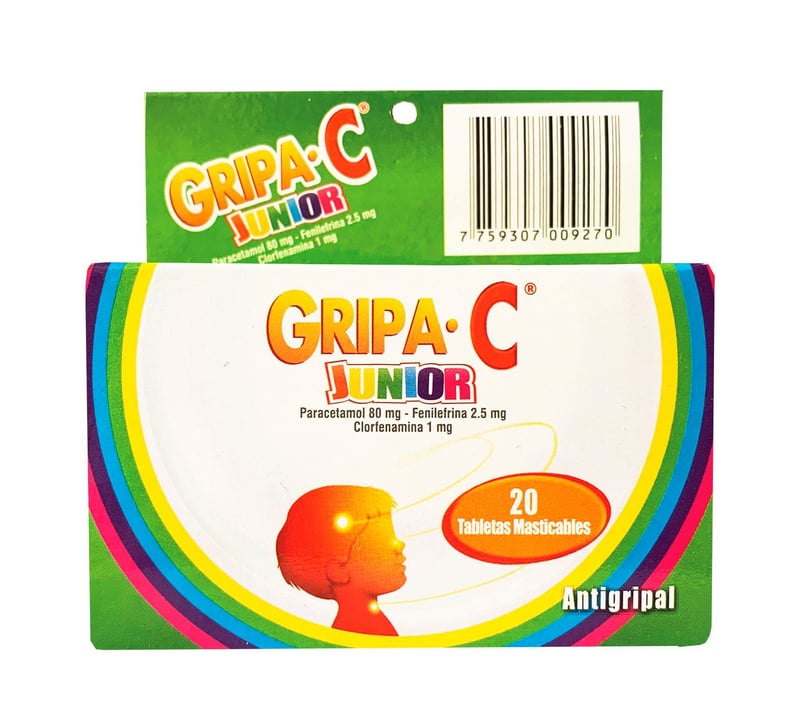 ANTIGRIPAL TABLETA MASTIC GRIPA C JUNIOR CAJ20UND | Tottus Perú