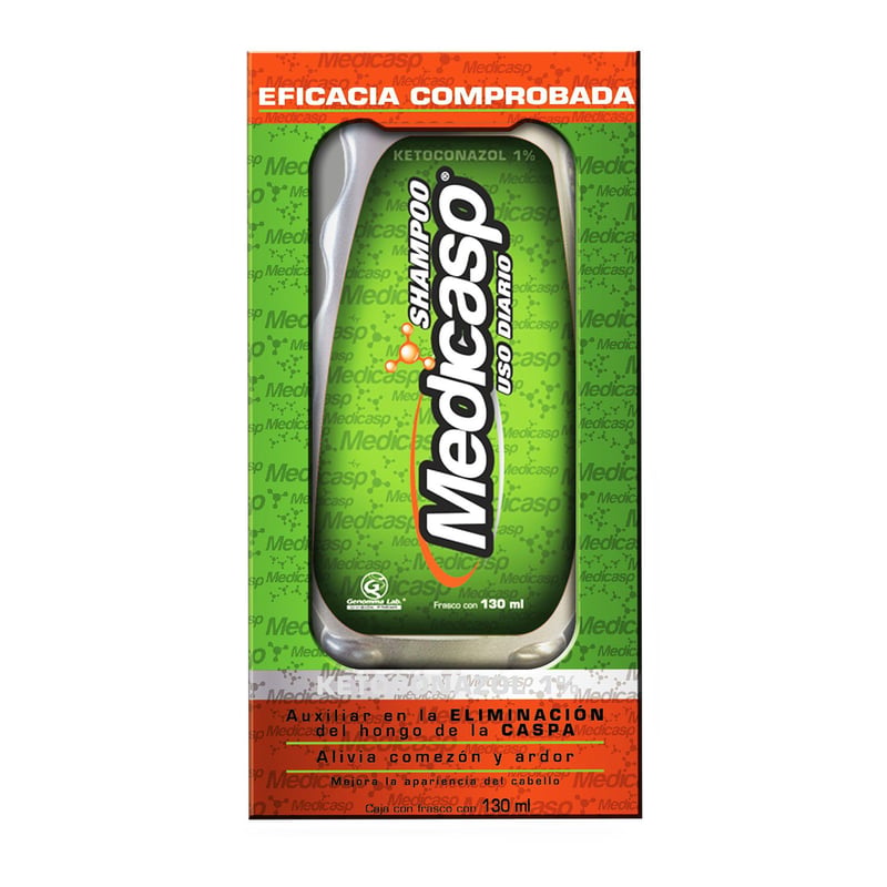 Shampoo Medicasp Anticaspa Ketoconazol Envase 130 mL | Tottus Perú
