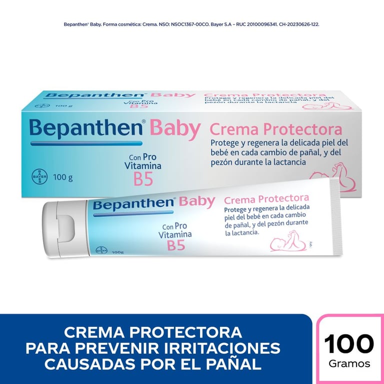 Crema Bepanthen Baby Protectora Envase 100 g | Tottus Perú