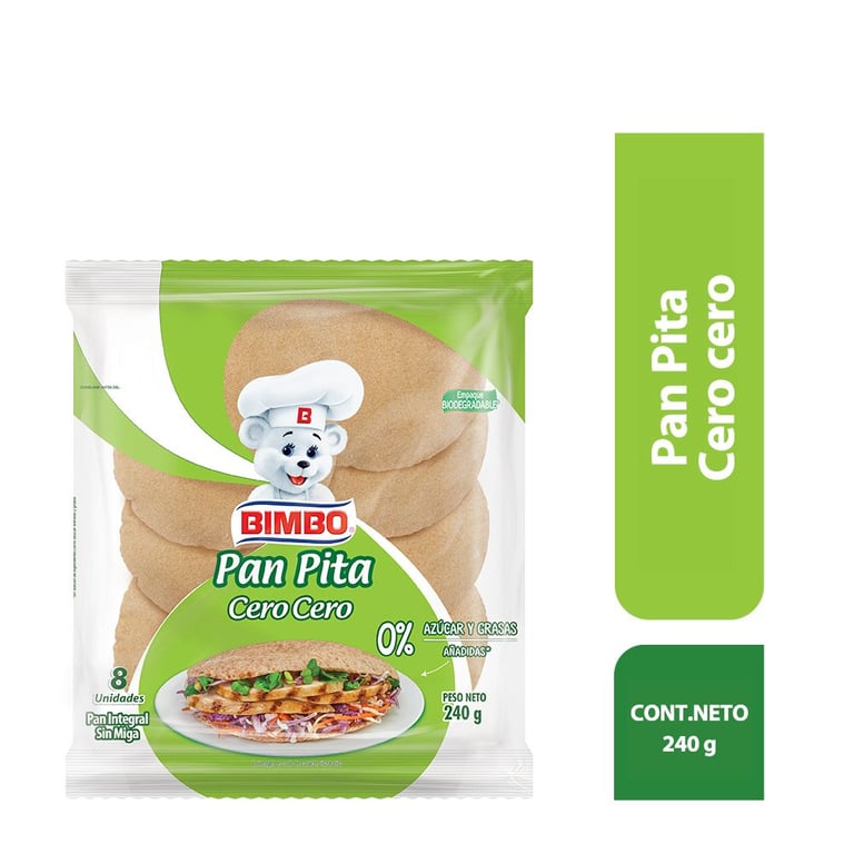 PAN PITA CERO 1OP 300G BIMBO | Tottus Perú
