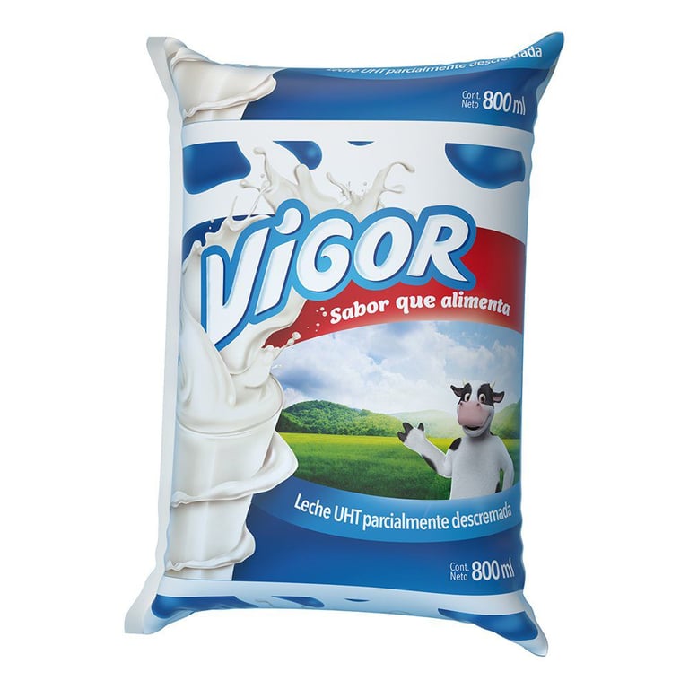 Leche Vigor Semidescremada 800 mL | Tottus Perú