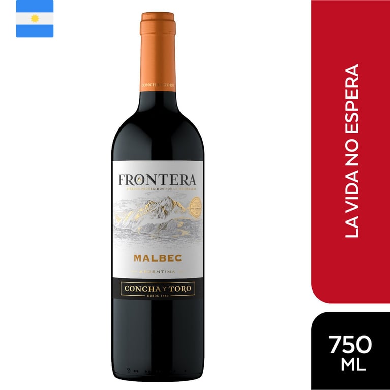 Vino Frontera Malbec Botella 750 mL | Tottus Perú