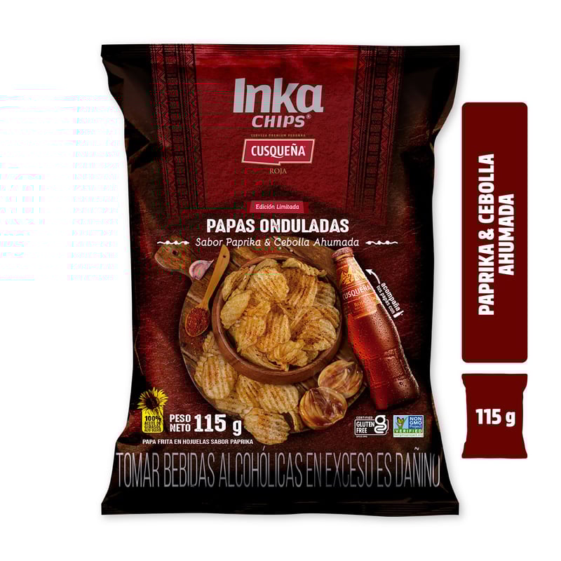 PAPAS INKA CHIPS CUSQUENA PAPRIKA CEBOLLA AHUM 11 | Tottus Perú