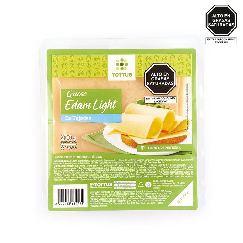 Queso Edam Light | Tottus Perú