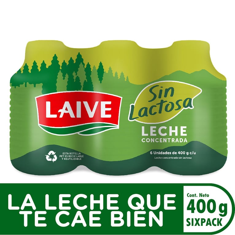 Six Pack Leche Laive Sin Lactosa 400 g | Tottus Perú