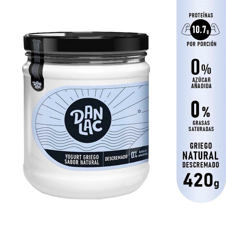 YOGURT GRIEGO DESCREMADO SABOR NATURAL X 420 G | Tottus Perú