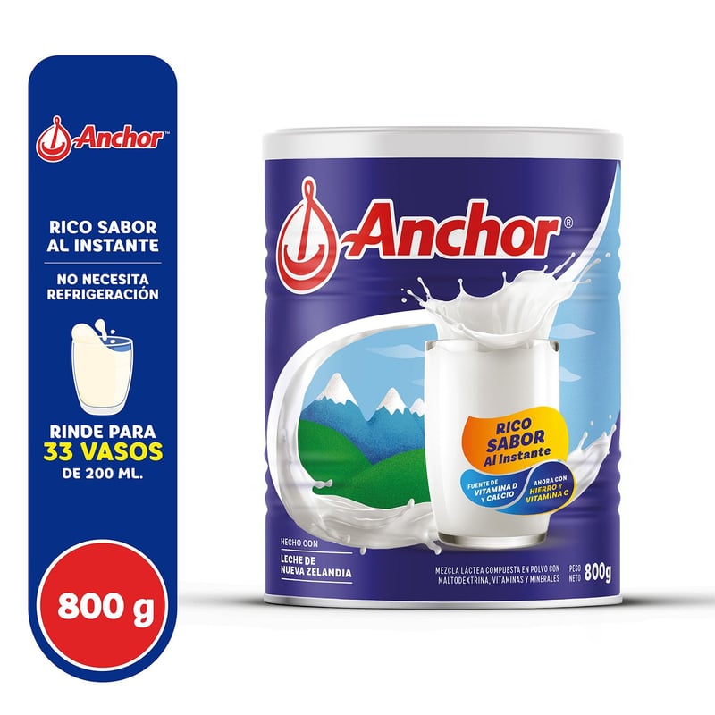 Mezcla Láctea Polvo Anchor Lata x 800 g | Tottus Perú