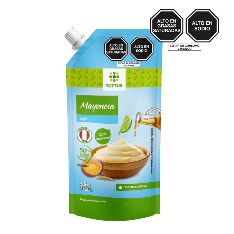 Mayonesa Light Tottus 500 g | Tottus Perú