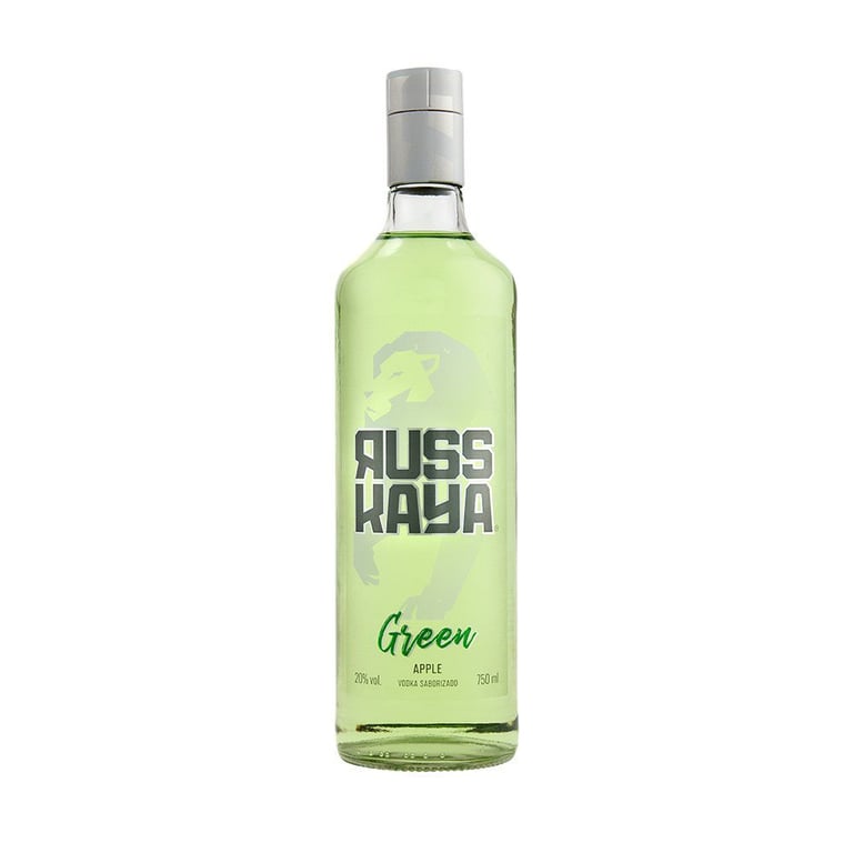 Vodka Russkaya Green Apple Botella 750 mL | Tottus Perú