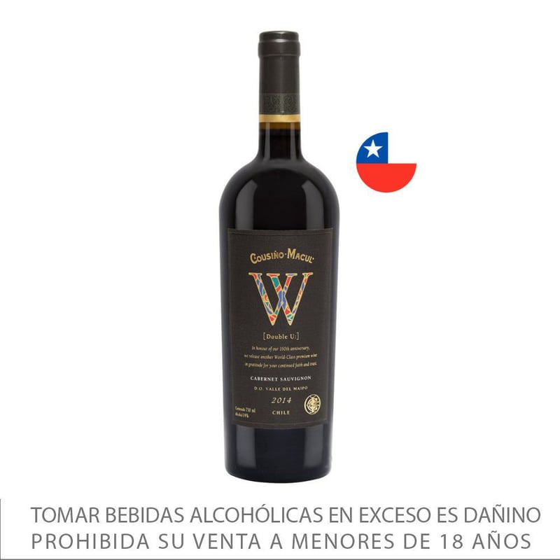 Vino tinto Cabernet Sauvignon 750 mL | Tottus Perú