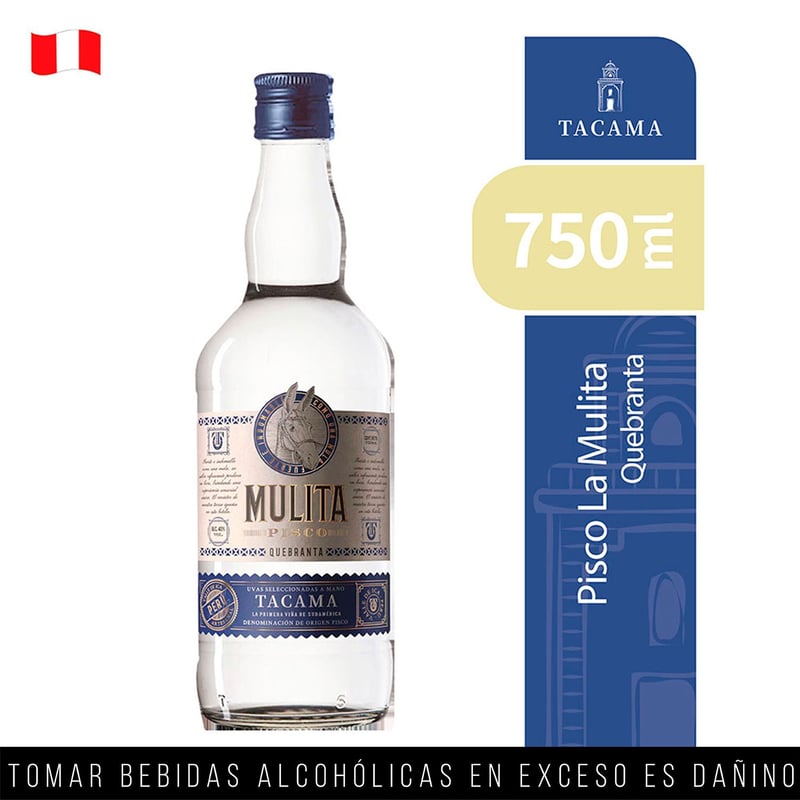 Pisco Mulita Quebranta 750 mL | Tottus Perú