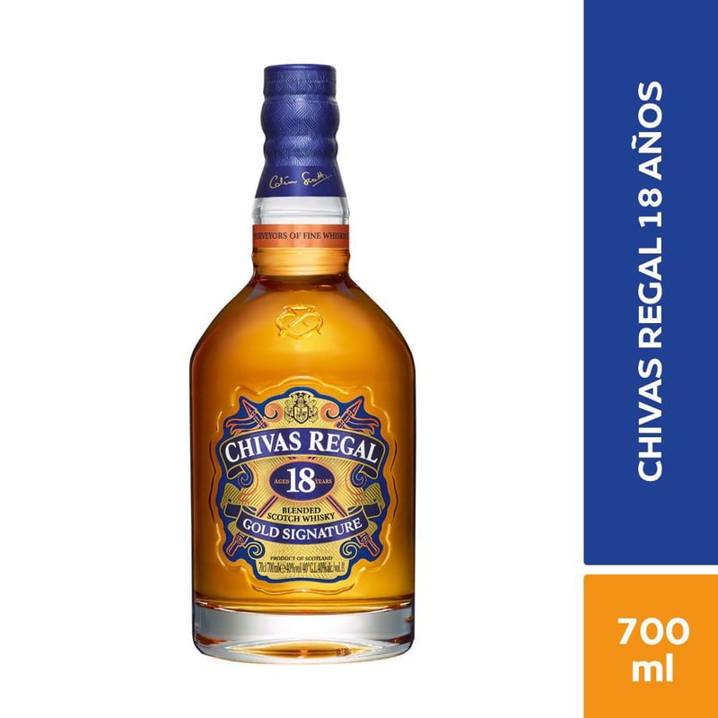 Whisky Chivas Regal 18 Años Botella 700 mL | Tottus Perú