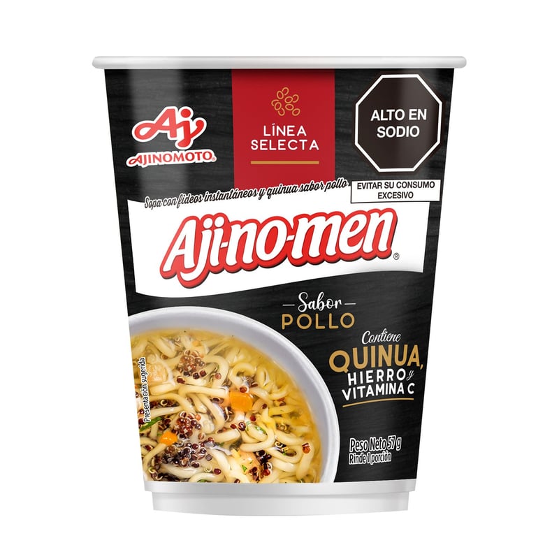 AJINOMEN VASO SABOR POLLO CON QUINUA 57 GR | Tottus Perú