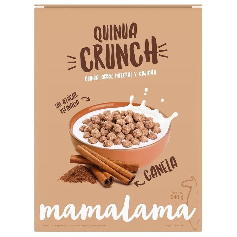 Cereal Quinua Crunch Canela Mamalama 240 g | Tottus Perú