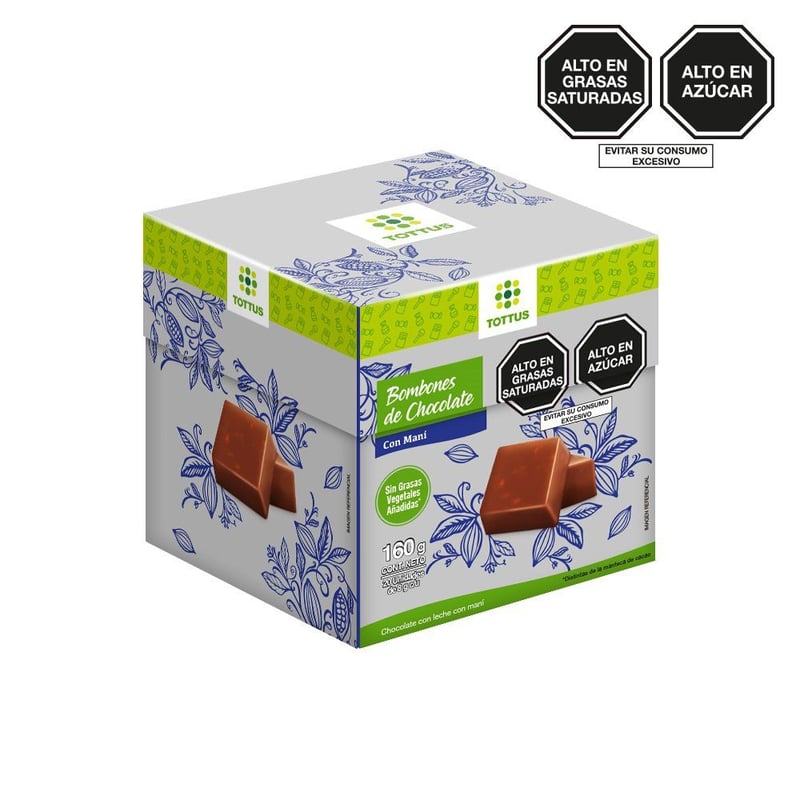 Bombones de chocolate con maní Tottus 20 unidades | Tottus Perú