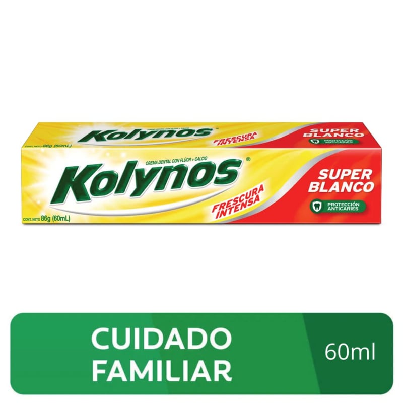 Pasta Dental Kolynos Super Blanco 60ml | Tottus Perú