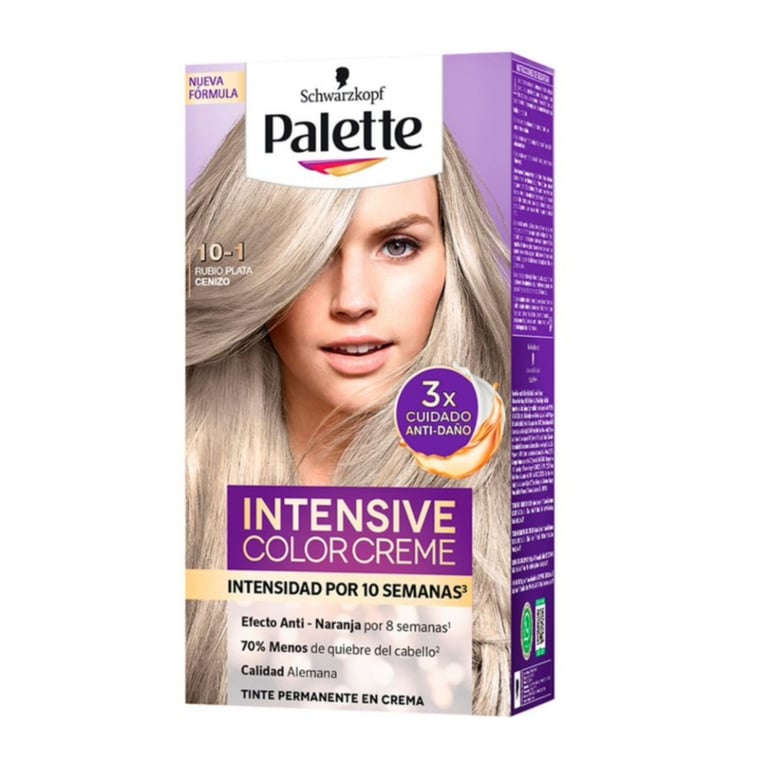 Kit Tinte Capilar Palette Tono Rubio Plata Cenizo 101 | Tottus Perú