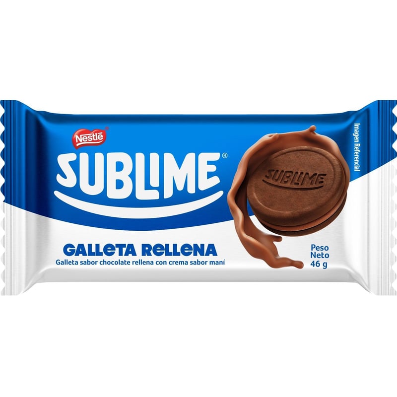 Galleta Sublime Chocolate y Crema de Maní 6 unidades | Tottus Perú