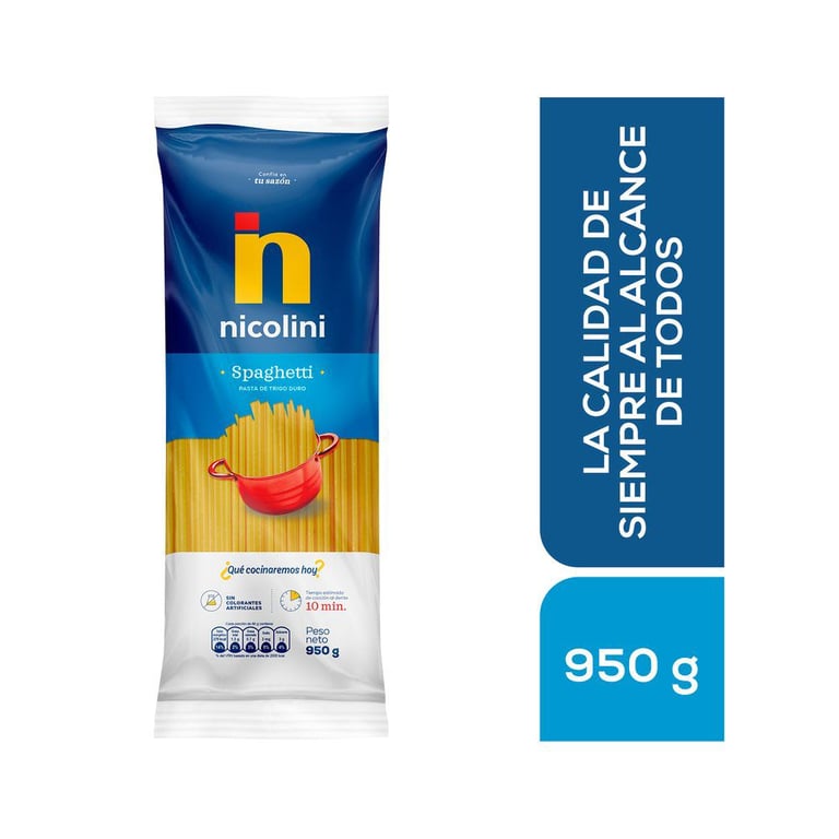 Fideos Nicolini Spaghetti 950 g | Tottus Perú