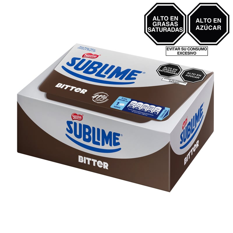 Chocolate Sublime Bitter con Maní Caja x 38 g | Tottus Perú