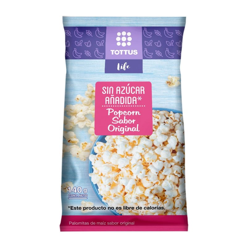 POPCORN SABOR ORIGINAL TOT LIFE 140 GR | Tottus Perú