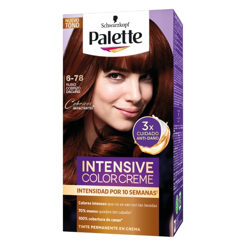 Tinte Palette Color Cream 6-78 Rubio Cobrizo Oscuro | Tottus Perú