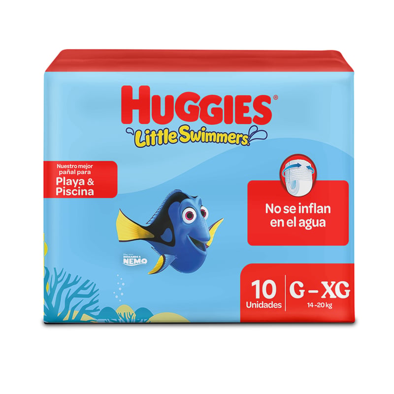 Calzón Desechable Huggies Little Swimmers Talla G / Xg Empaque 10 Und ...