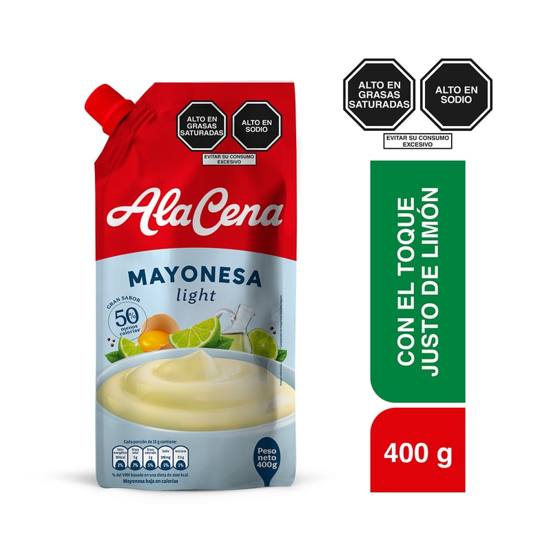 Mayonesa Alacena Light Doypack 400 g | Tottus Perú