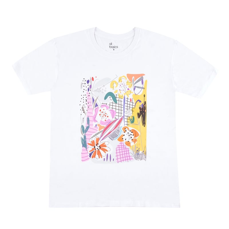 Polo Estampado Manga Corta Oversize Mujer All Basics | Tottus Perú