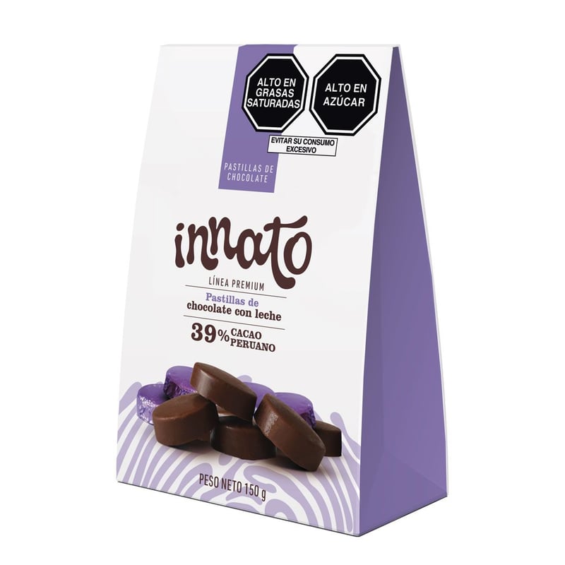 Chocolate con leche Innato pastillas de 150 g | Tottus Perú