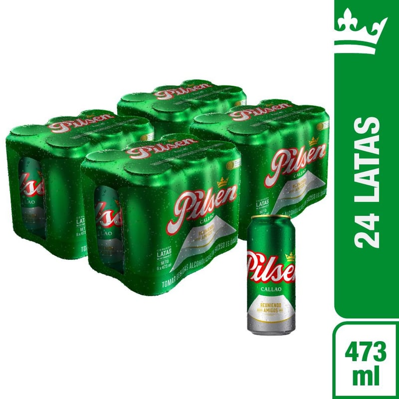 4x Cerveza Pilsen Six 473 mL | Tottus Perú