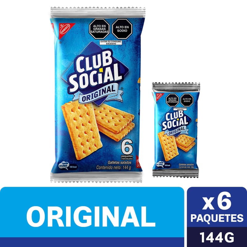 Galleta Club Social Regular 24g 6 Unidades | Tottus Perú