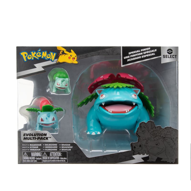 Pack Evolución x3 Figuras Pokemon Bulbasaur | Tottus Perú
