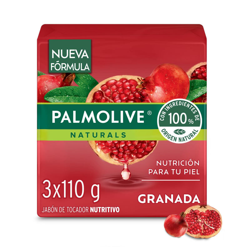 Jabón En Barra Palmolive Renovación Intensa Granada Pack 3 Empaques 110 ...
