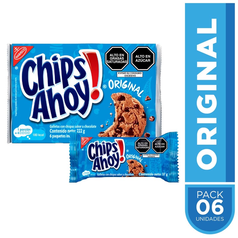 Chips Ahoy 37g 6 Unidades | Tottus Perú
