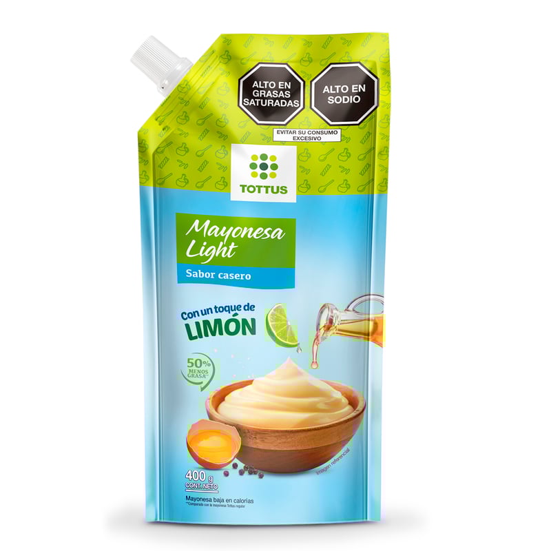 Mayonesa Light Tottus x 400 g | Tottus Perú
